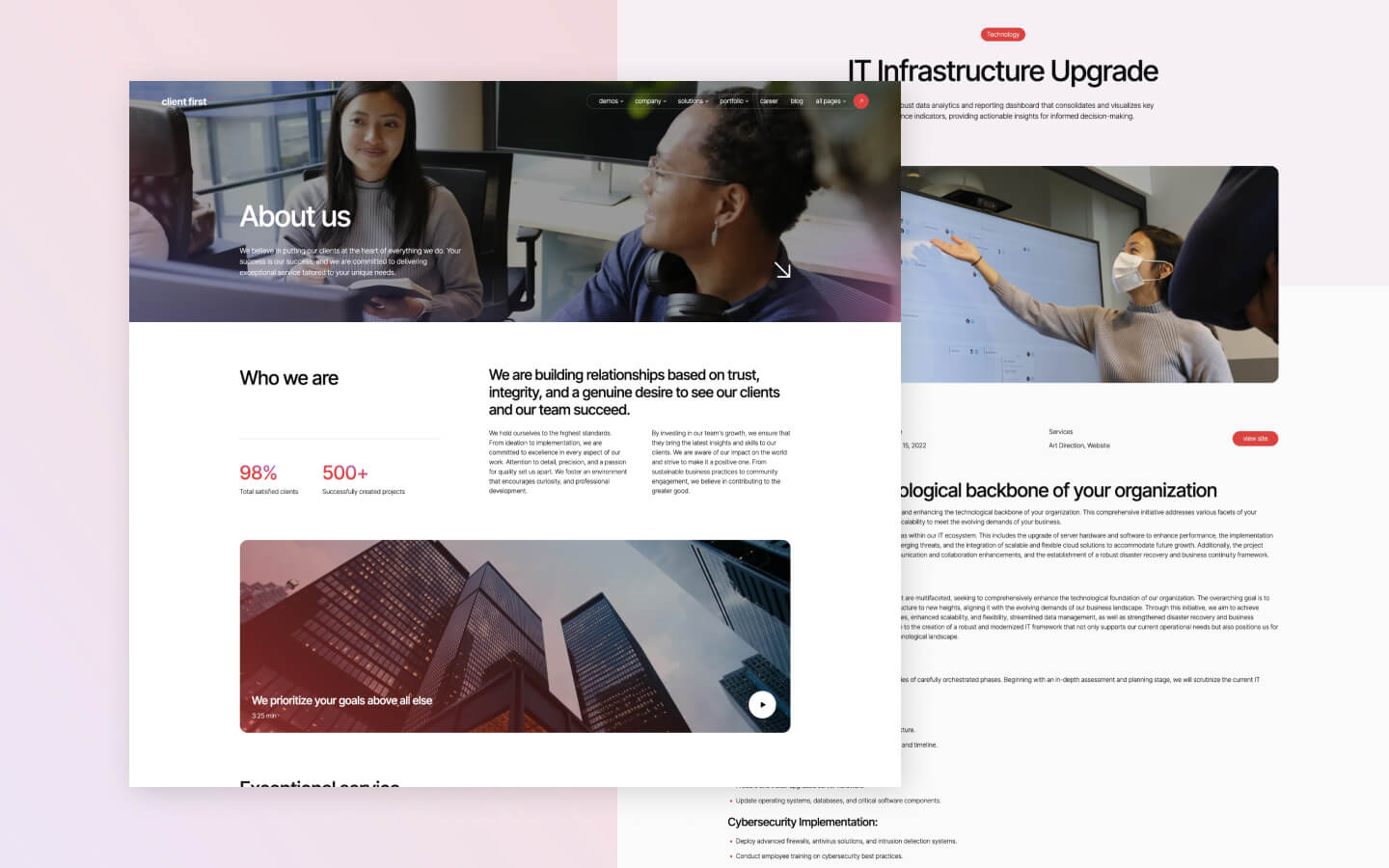 Client First 128 - Small Business HTML5 Responsive Website Template