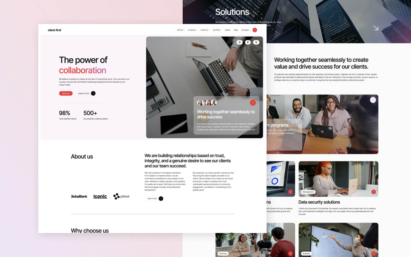 Client First 128 - Small Business HTML5 Responsive Website Template