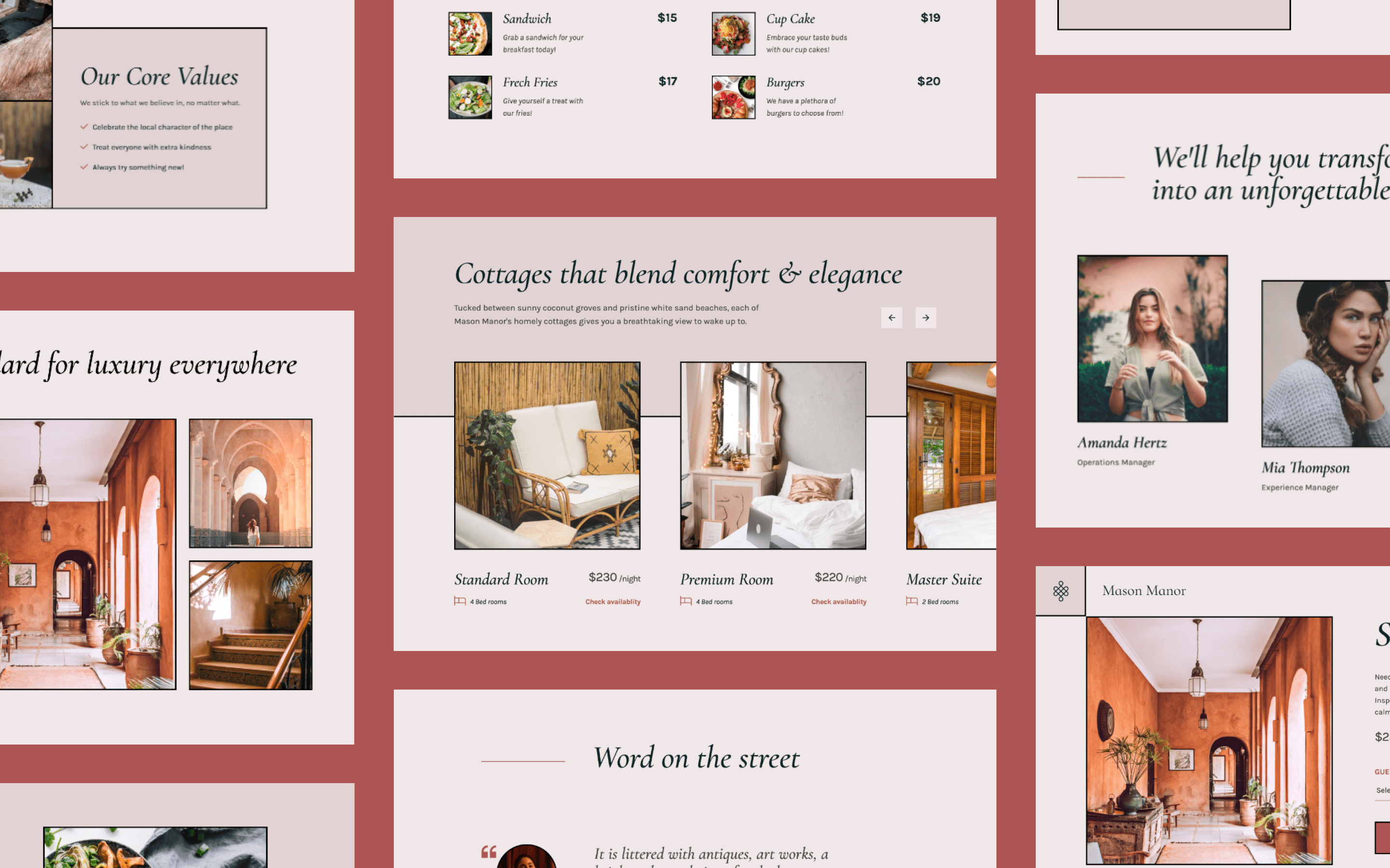 Mason Manor - Hotel HTML5 Responsive Website Template