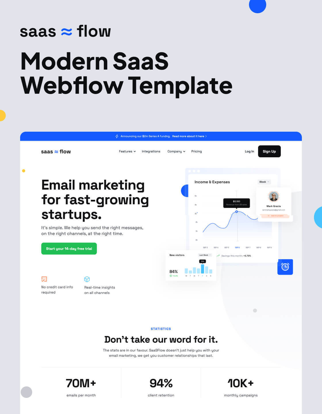 SaasFlow - Software HTML5 Responsive Website Template