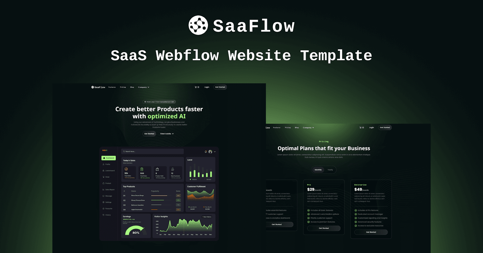 SaaFlow - SaaS HTML5 Responsive Website Template