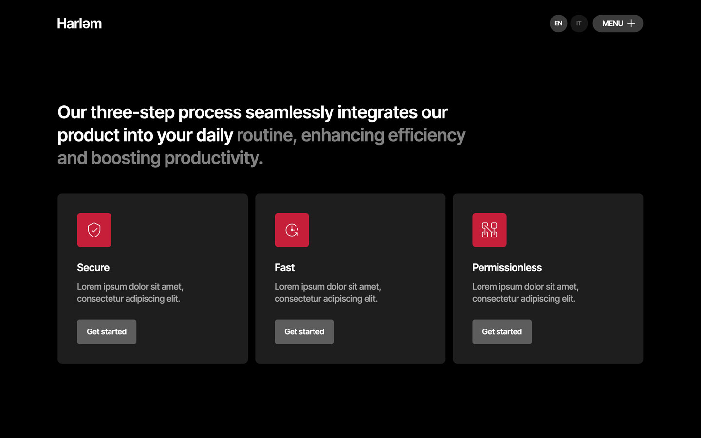 Harlem eC - SaaS HTML5 Responsive Website Template