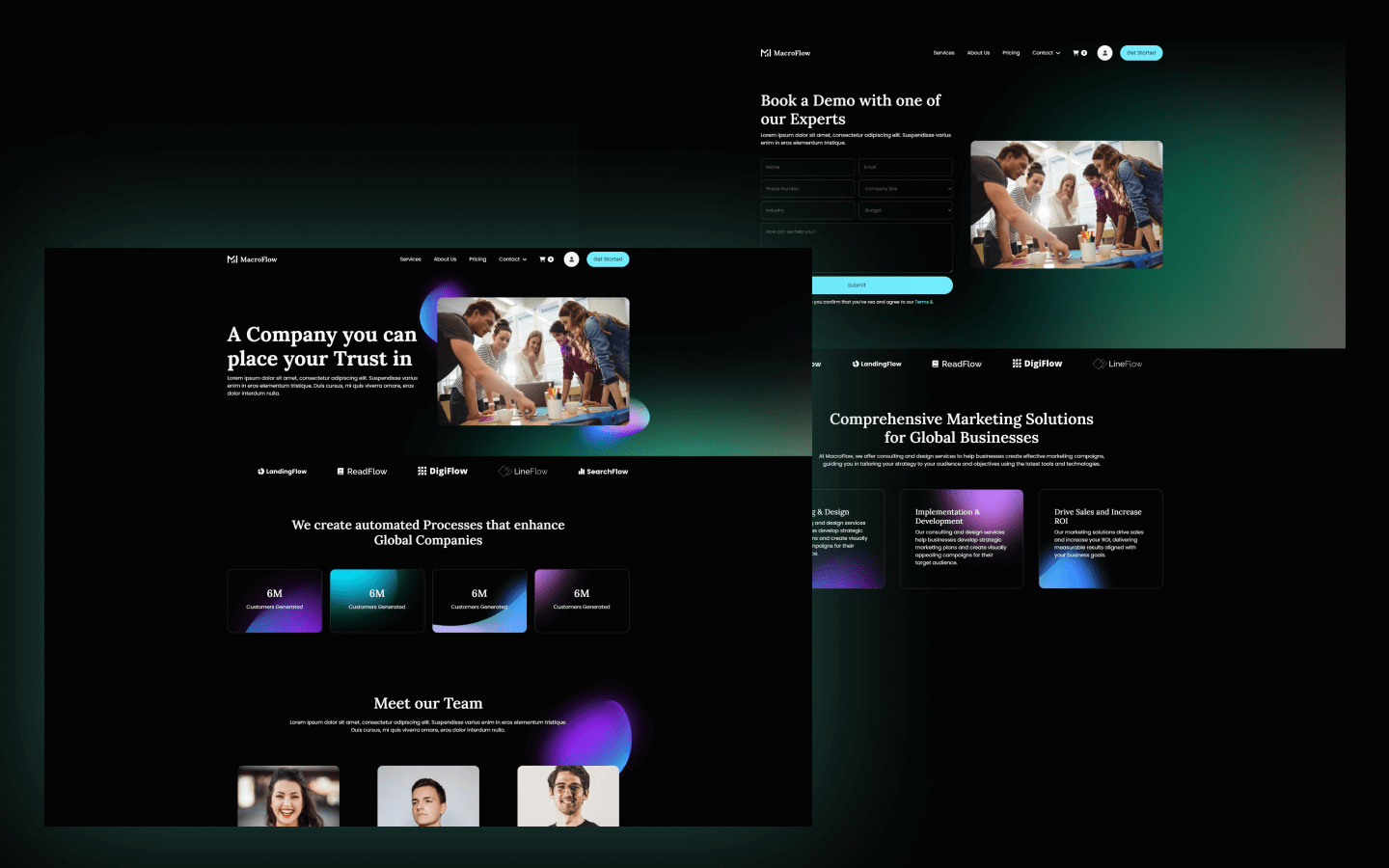 MacroFlow - Marketing HTML5 Responsive Website Template