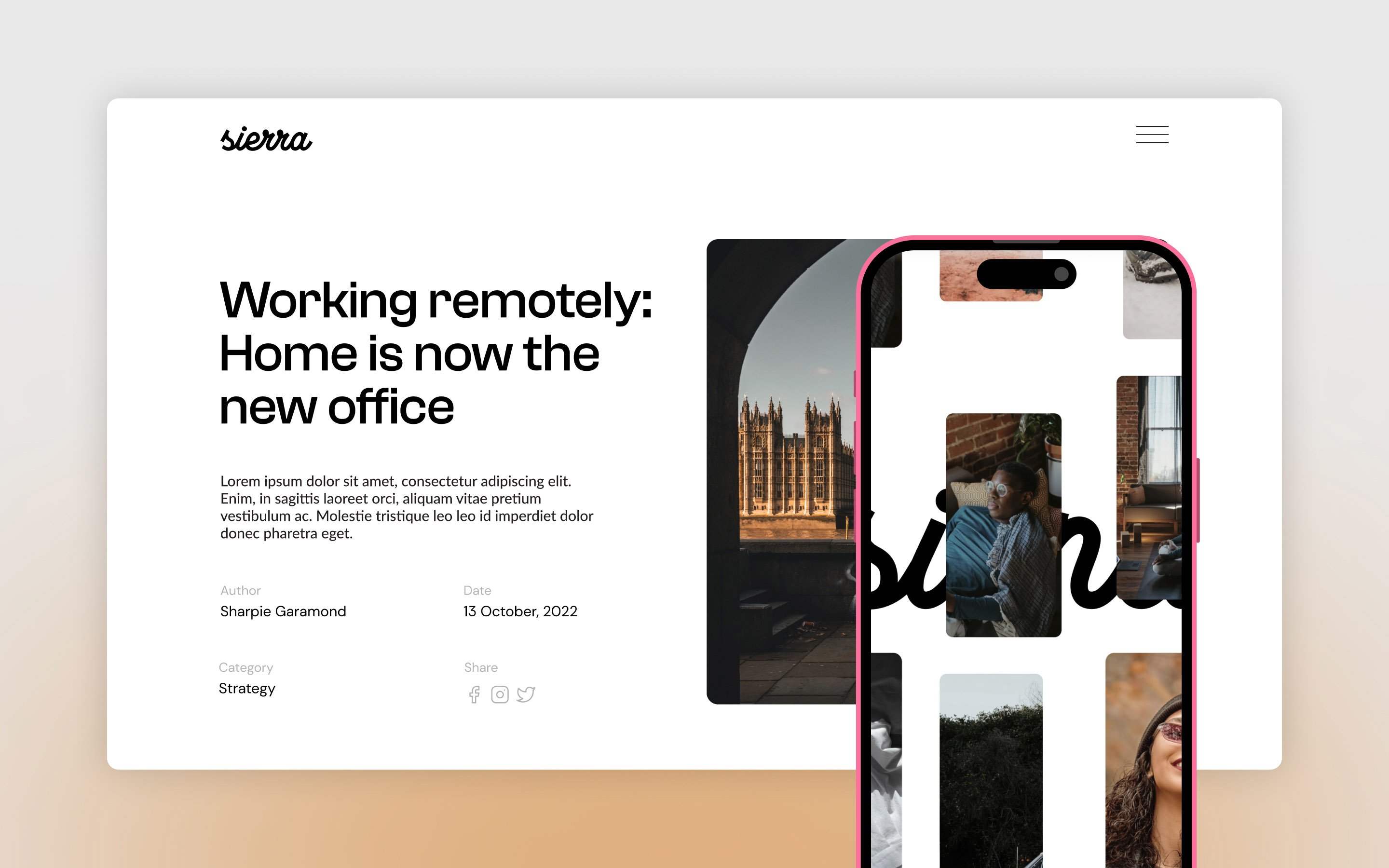Sierra - Portfolio HTML5 Responsive Website Template