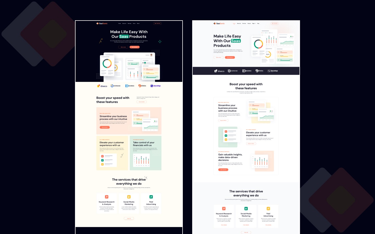 SaaSonic - SaaS HTML5 Responsive Website Template