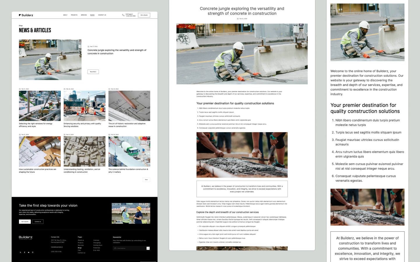 Builderz - Construction HTML5 Responsive Website Template