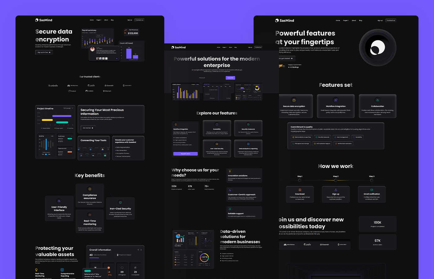 Sasmind - SaaS HTML5 Responsive Website Template