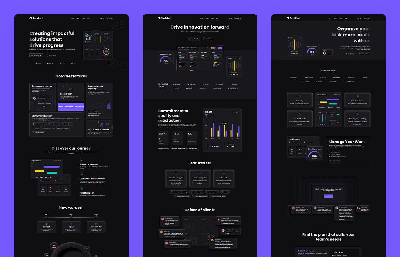 Sasmind - SaaS HTML5 Responsive Website Template