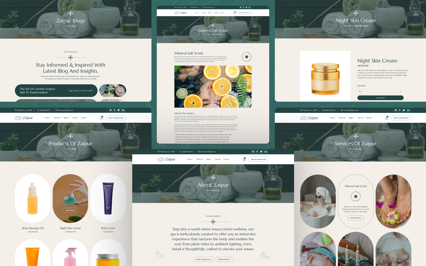 Zaipur - Spa HTML5 Responsive Website Template