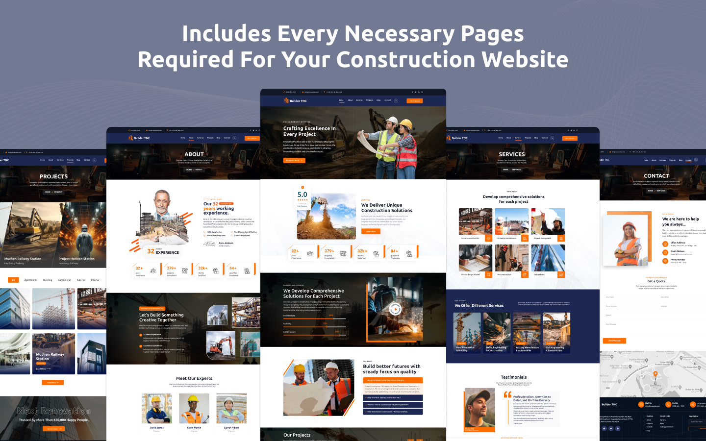 Builder TNC - Construction HTML5 Responsive Website Template