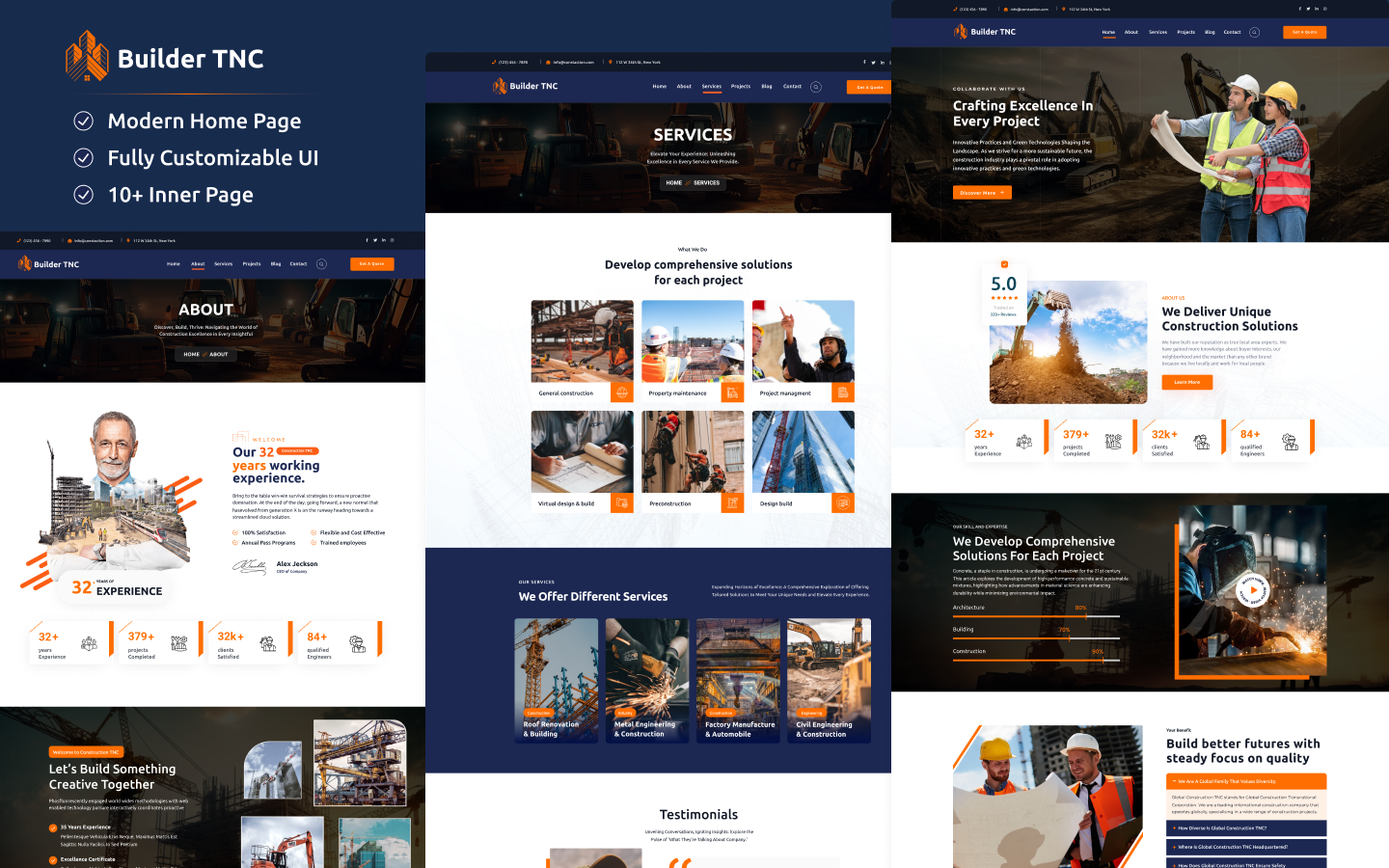 Builder TNC - Construction HTML5 Responsive Website Template