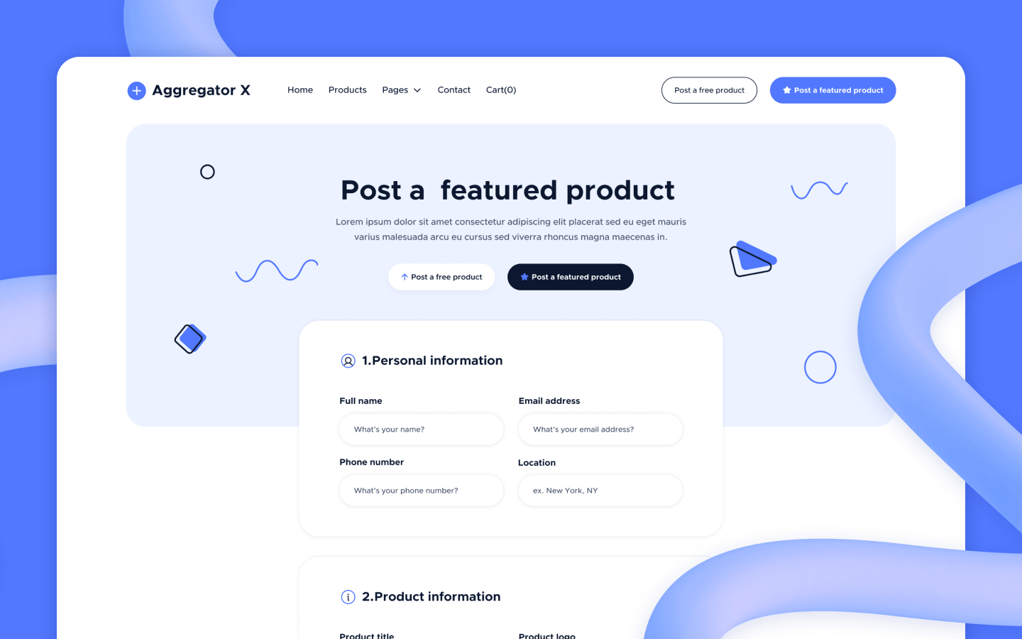 Aggregator X - Directory HTML5 Responsive Website Template