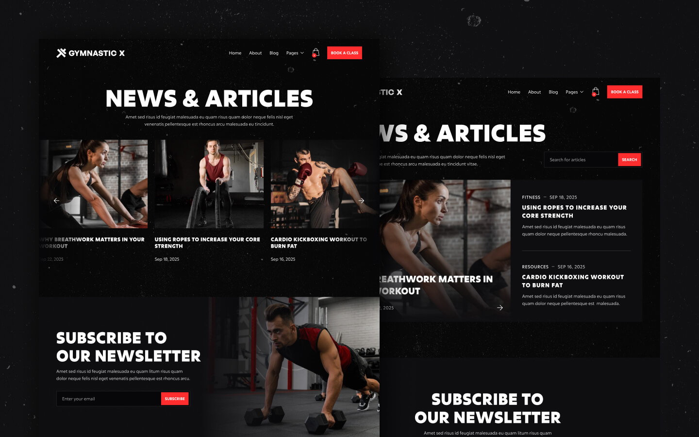Gymnastic X - Gym HTML5 Responsive Website Template