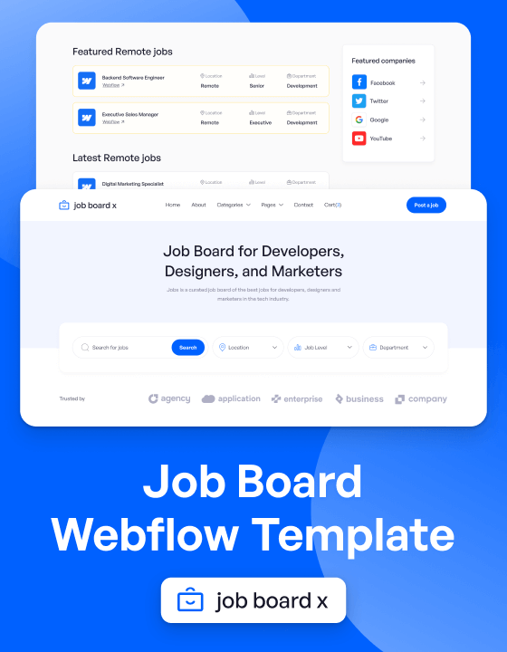 Job Board X - Job Portal HTML5 Responsive Website Template