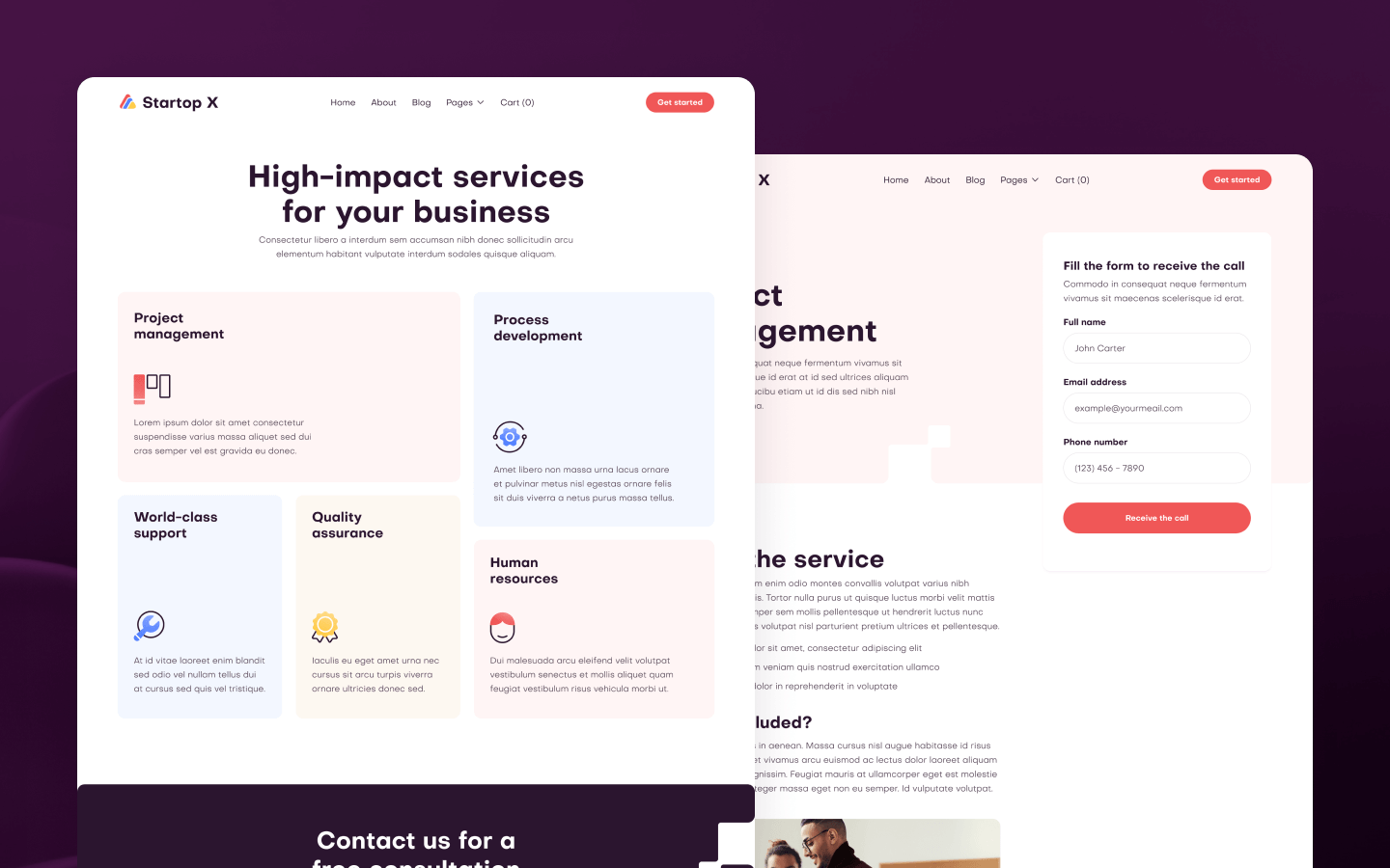 Startop X - Startup HTML5 Responsive Website Template
