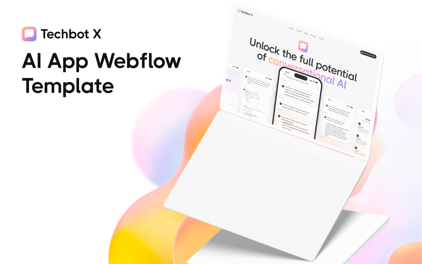 Techbot X Mobile Html5 Responsive Website Template