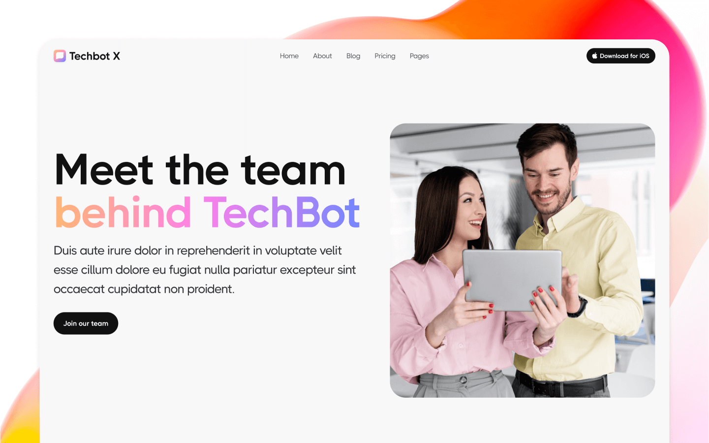 Techbot X - Mobile HTML5 Responsive Website Template