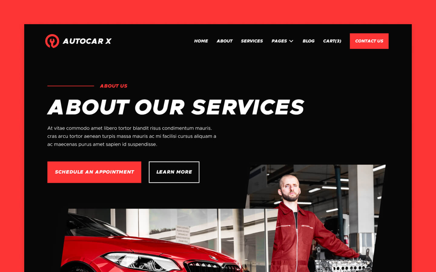 Autocar X - Automotive HTML5 Responsive Website Template