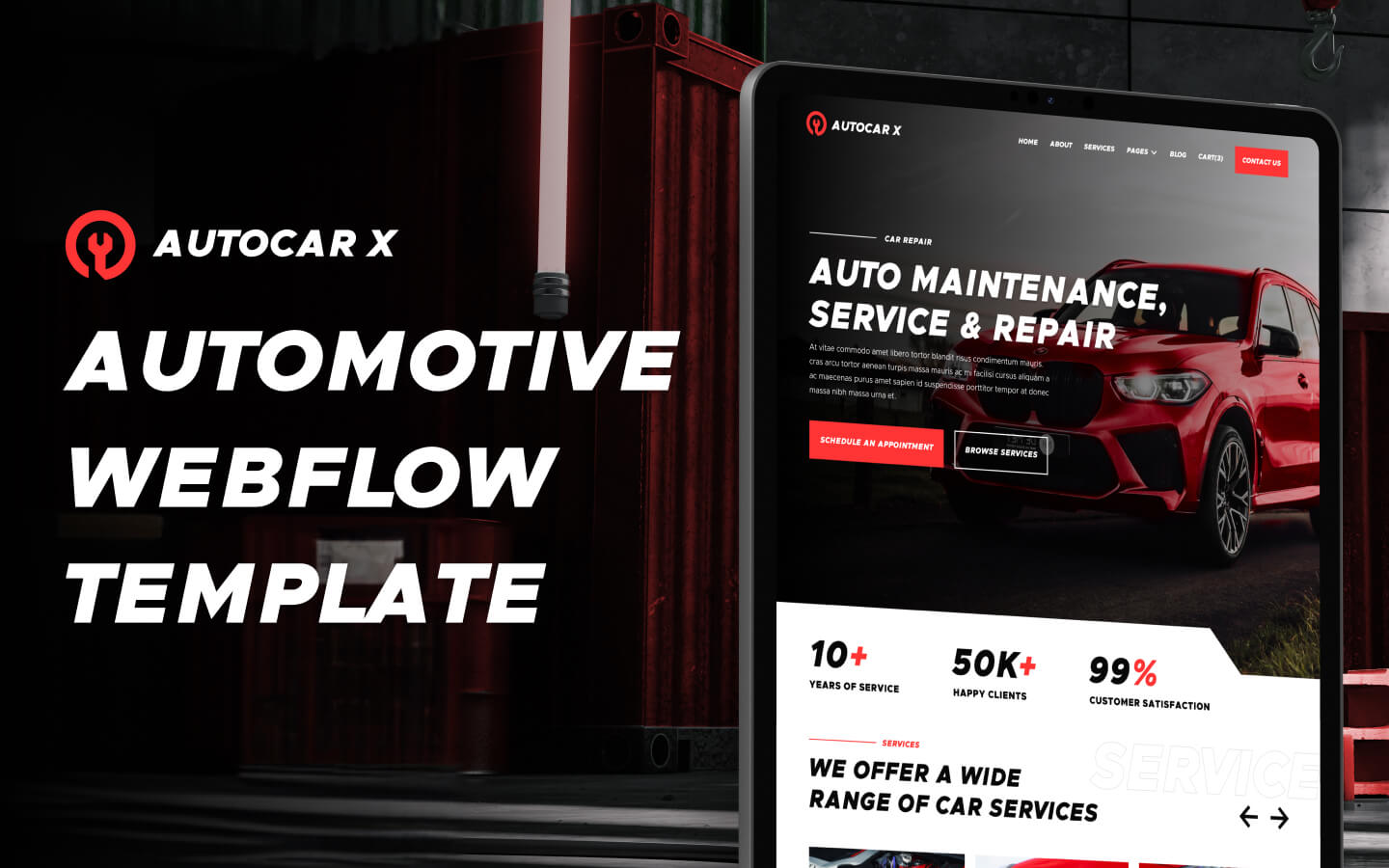 Autocar X - Automotive HTML5 Responsive Website Template