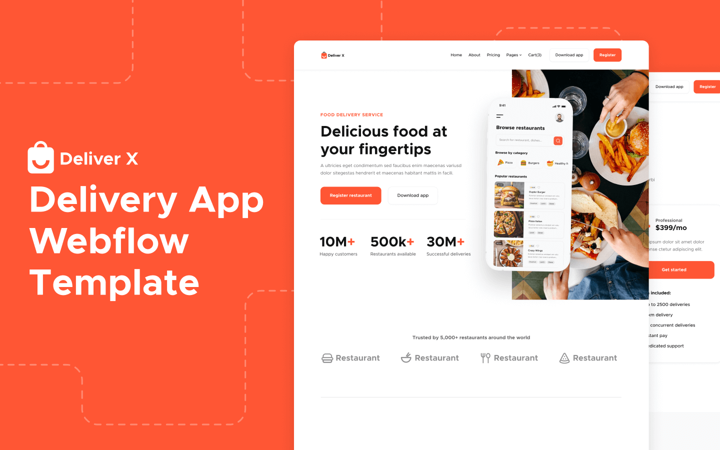 Deliver X - Delivery HTML5 Responsive Website Template