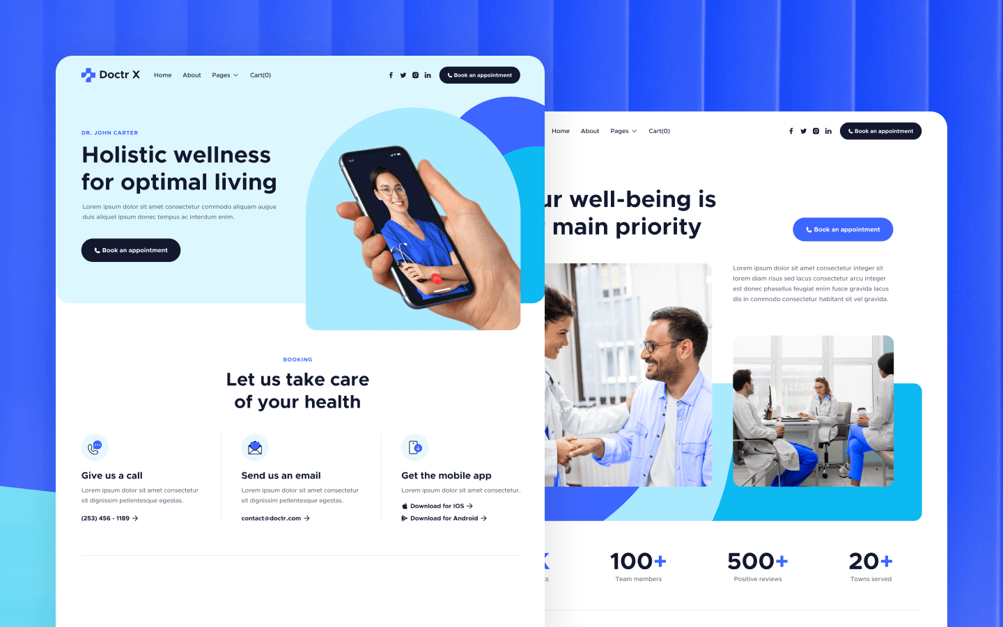 Doctr X - Doctor HTML5 Responsive Website Template