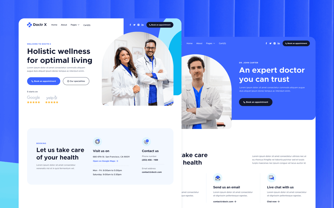 Doctr X - Doctor HTML5 Responsive Website Template