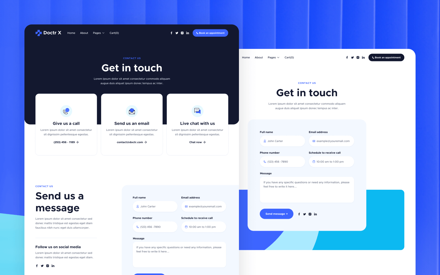 Doctr X - Doctor HTML5 Responsive Website Template