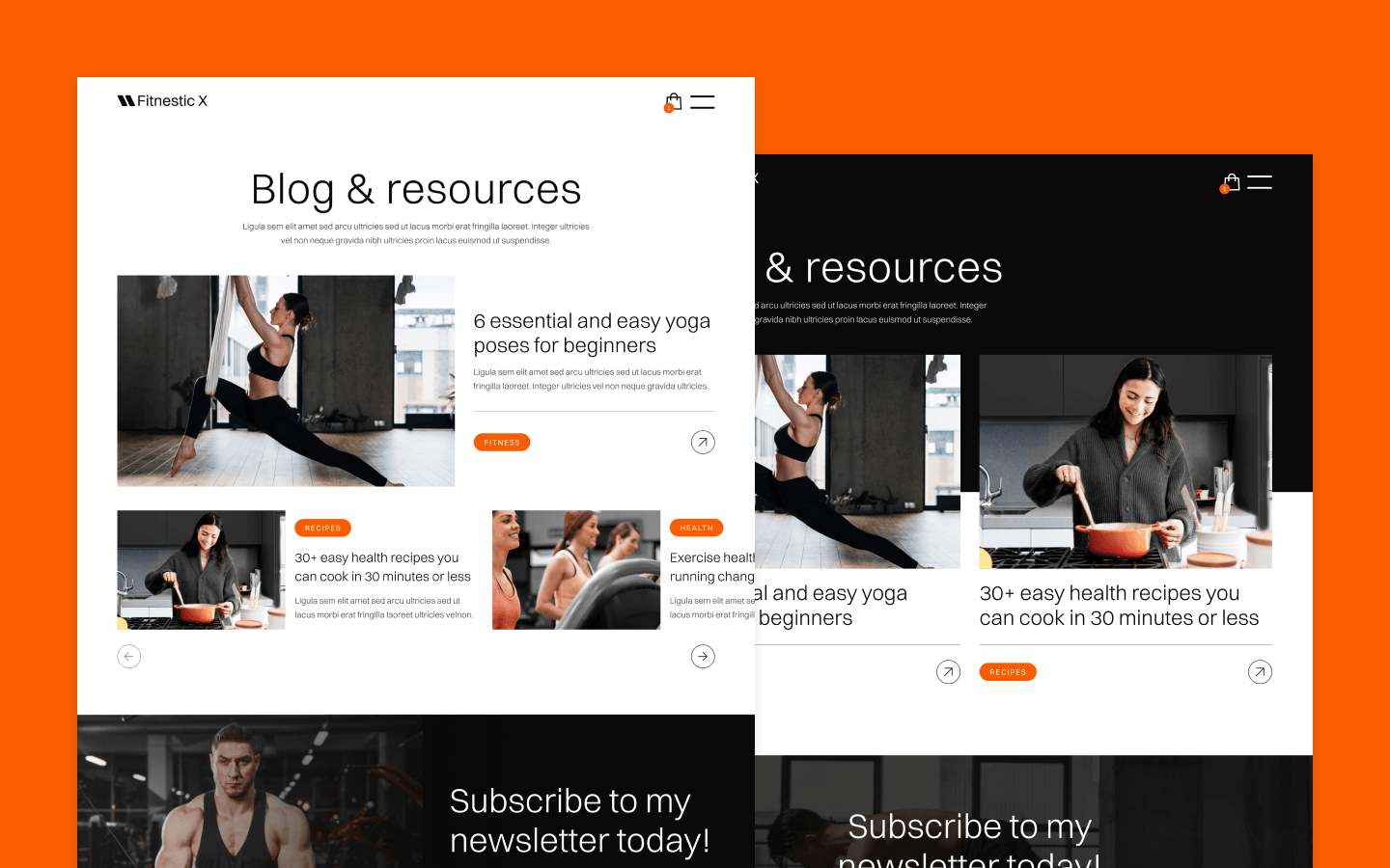 Fitnestic X - Fitness HTML5 Responsive Website Template