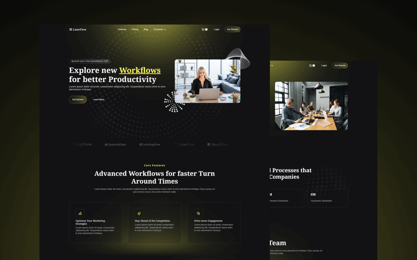 LuneFlow - Marketing HTML5 Responsive Website Template