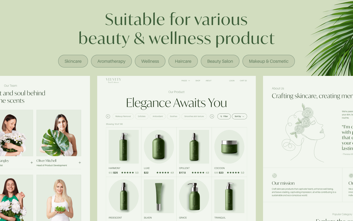 Velvety - Beauty & Wellness HTML5 Responsive Website Template