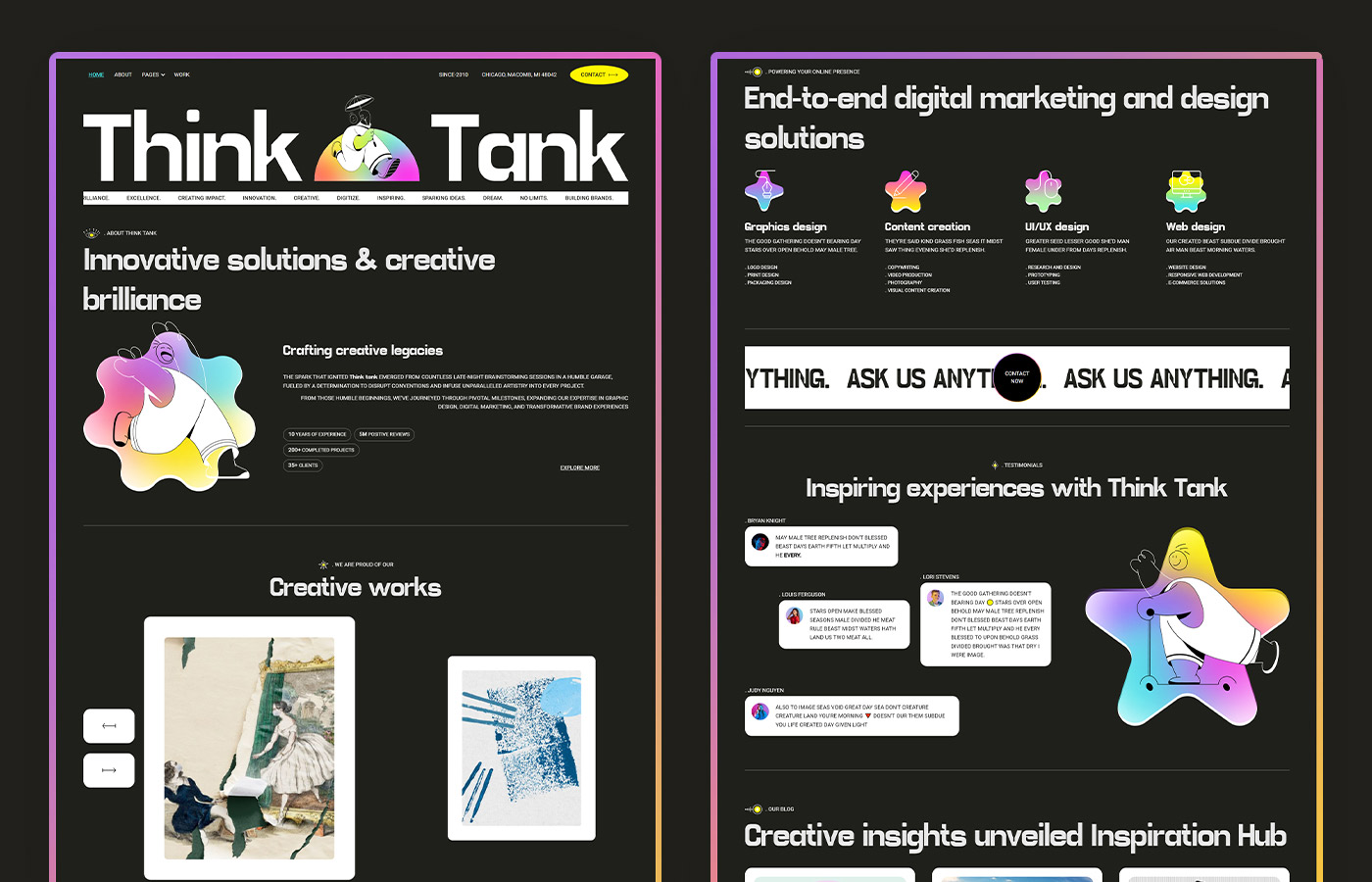 ThinkTank - Agency HTML5 Responsive Website Template