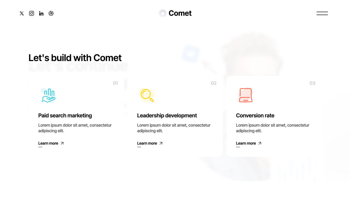 Cometa - Startup HTML5 Responsive Website Template
