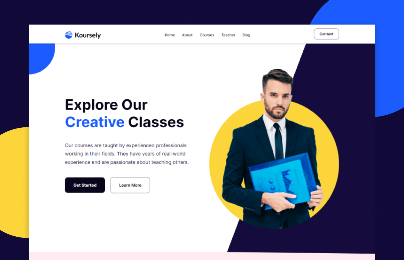 Koursely - Education HTML5 Responsive Website Template