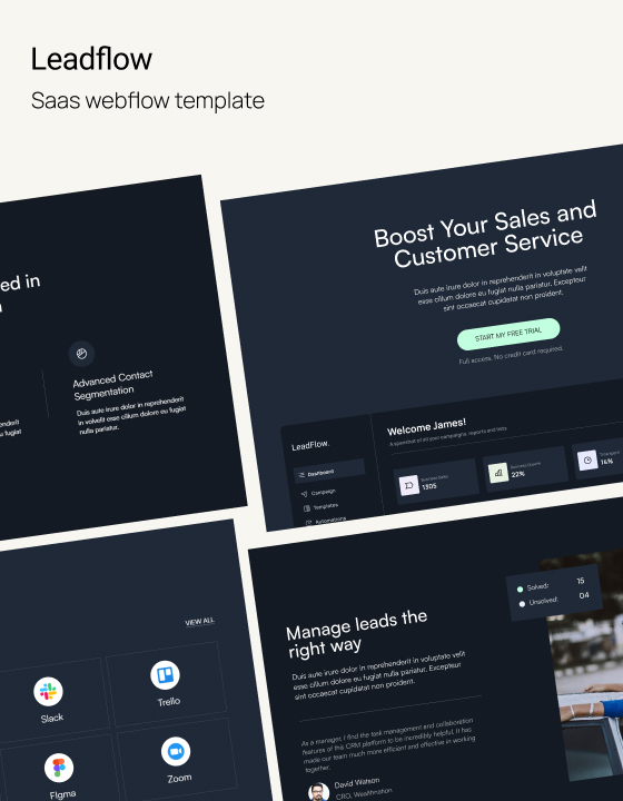 Leadflow - SaaS HTML5 Responsive Website Template