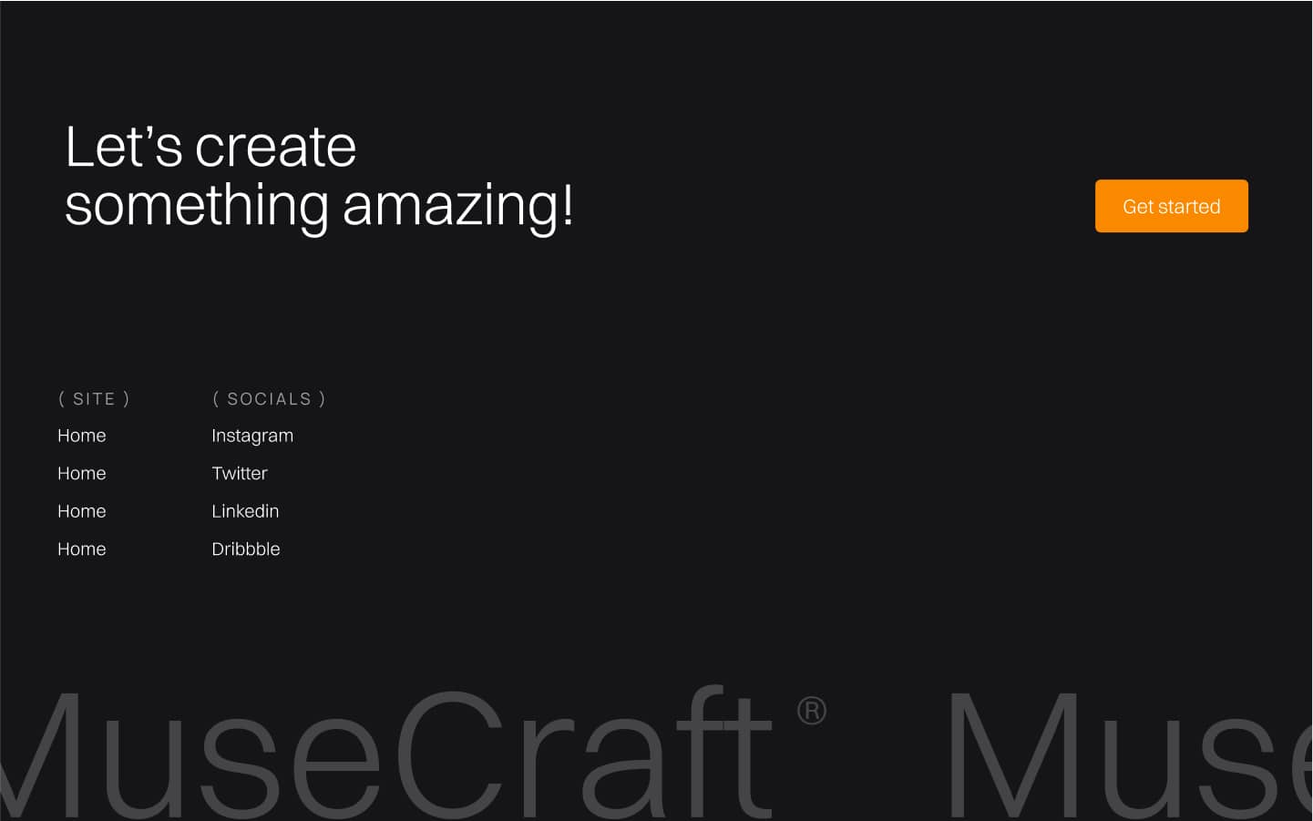 Musecraft - Agency HTML5 Responsive Website Template