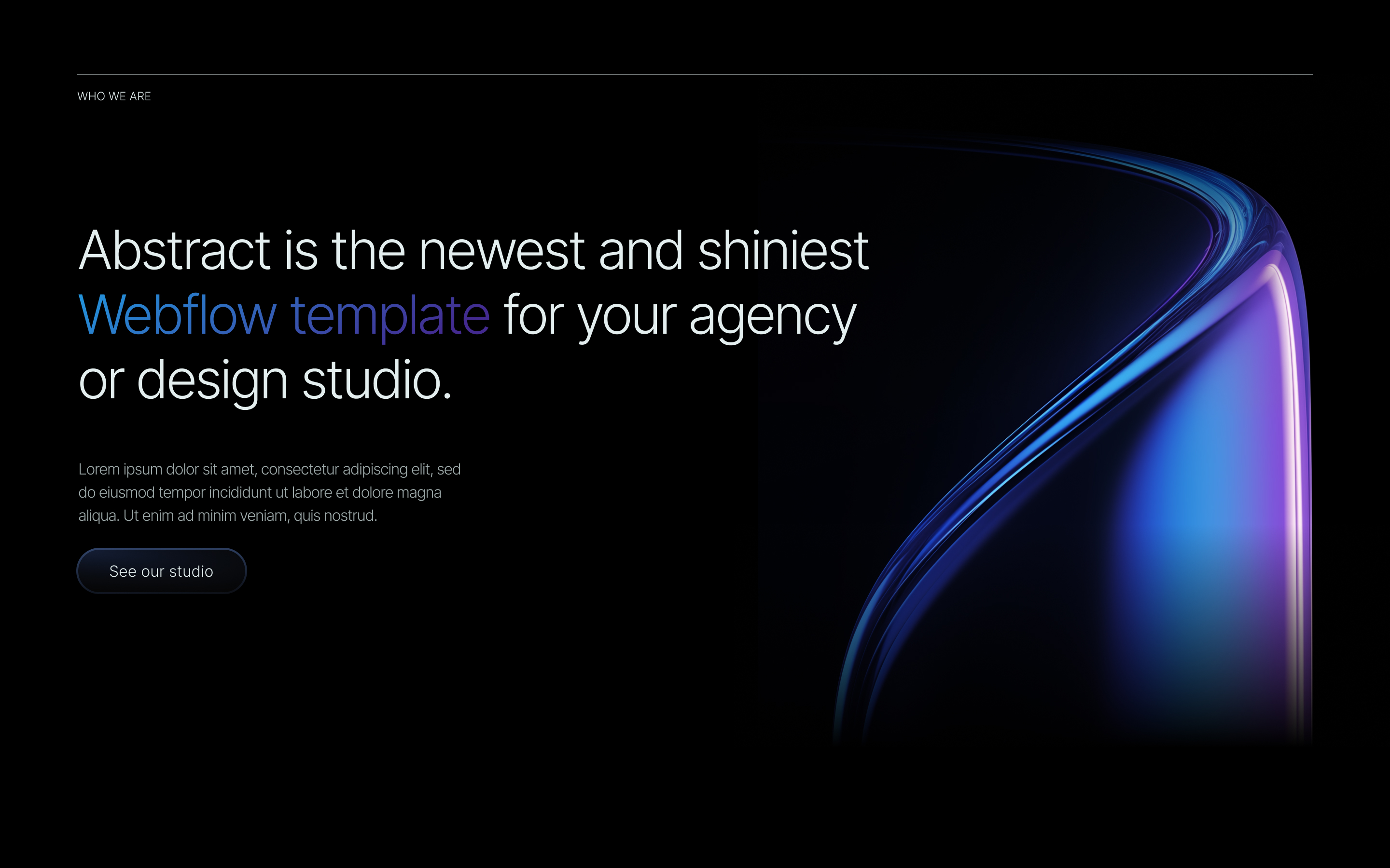 Abstract - Agency HTML5 Responsive Website Template