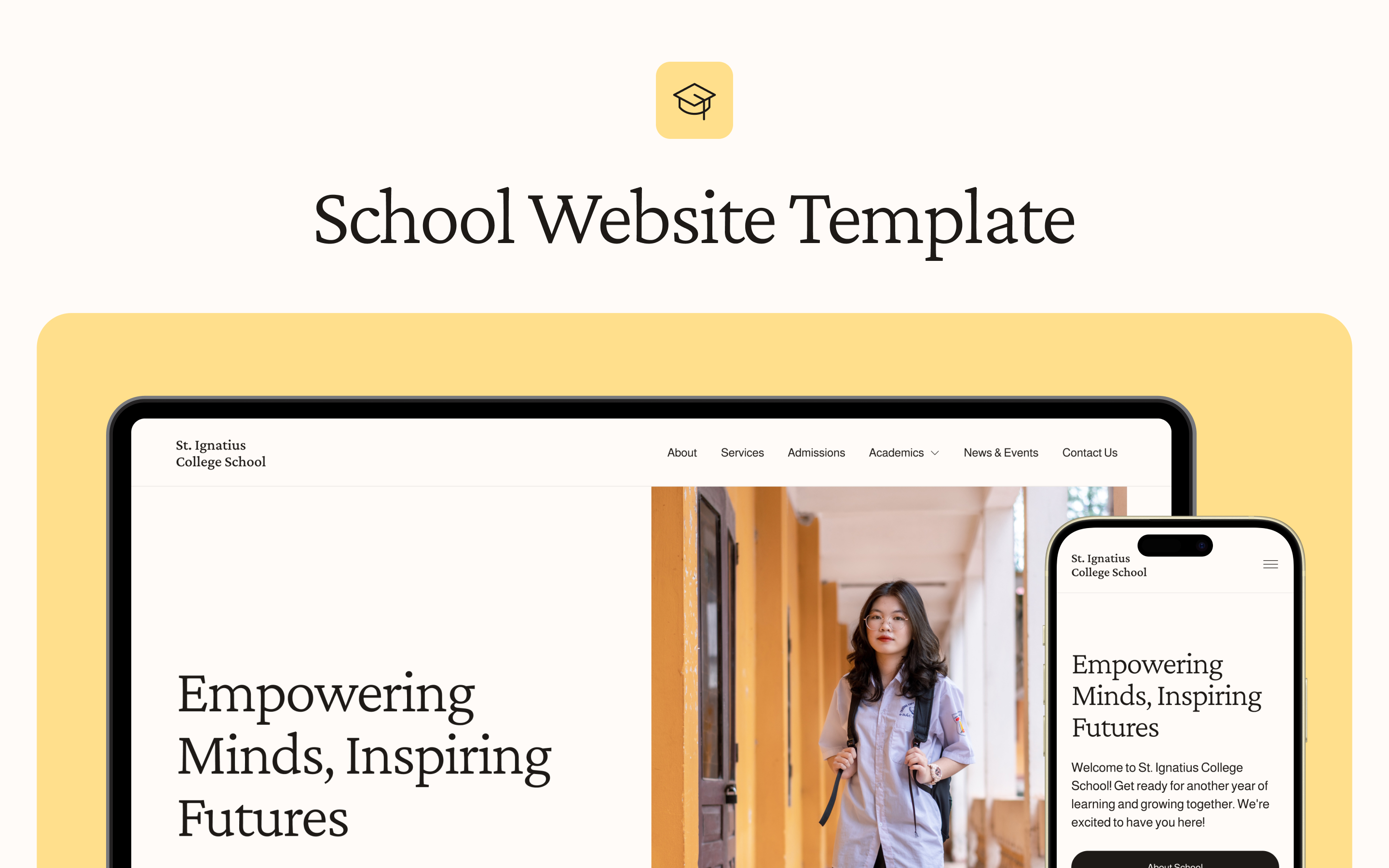 Ignatius School - School HTML5 Responsive Website Template