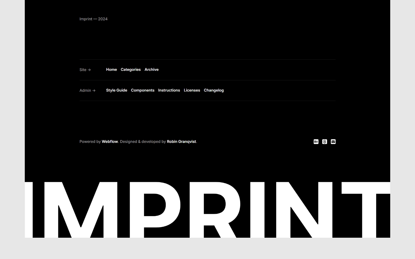 Imprint - Blog HTML5 Responsive Website Template
