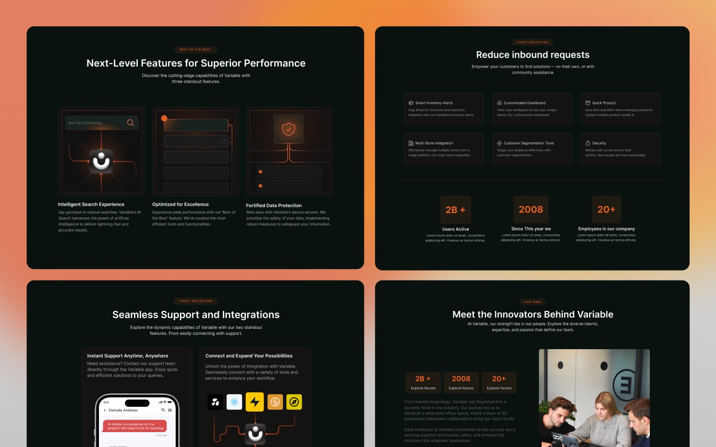 Variable - SaaS HTML5 Responsive Website Template