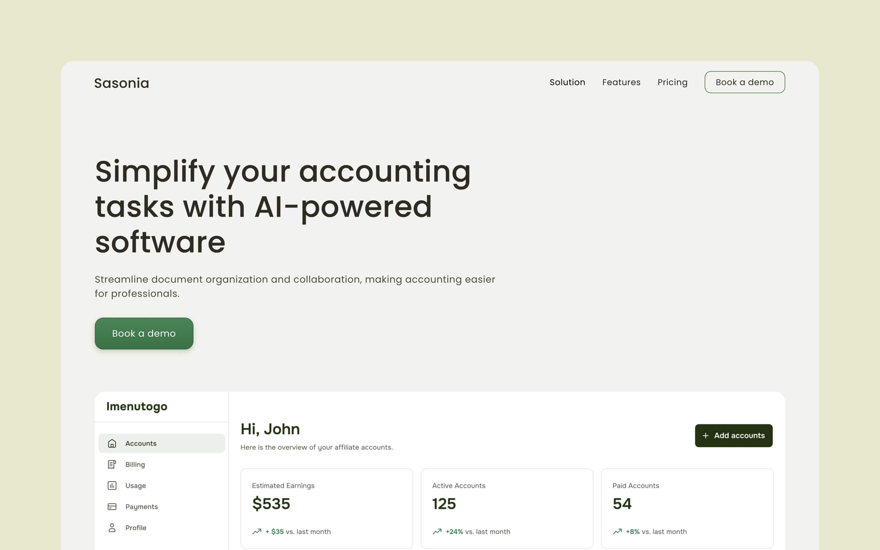 Sasonia - SaaS HTML5 Responsive Website Template