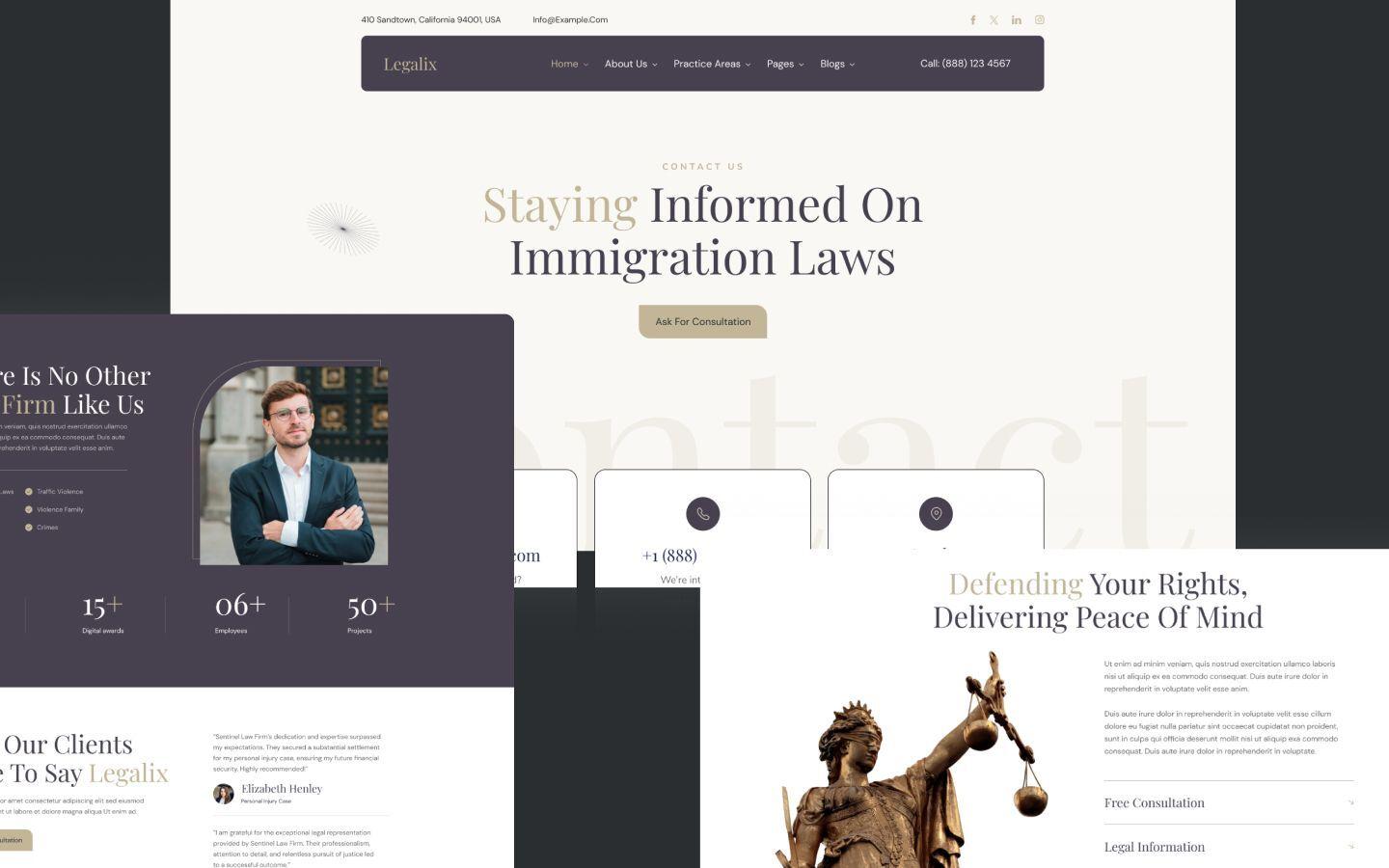Legalix - Law Firm HTML5 Responsive Website Template