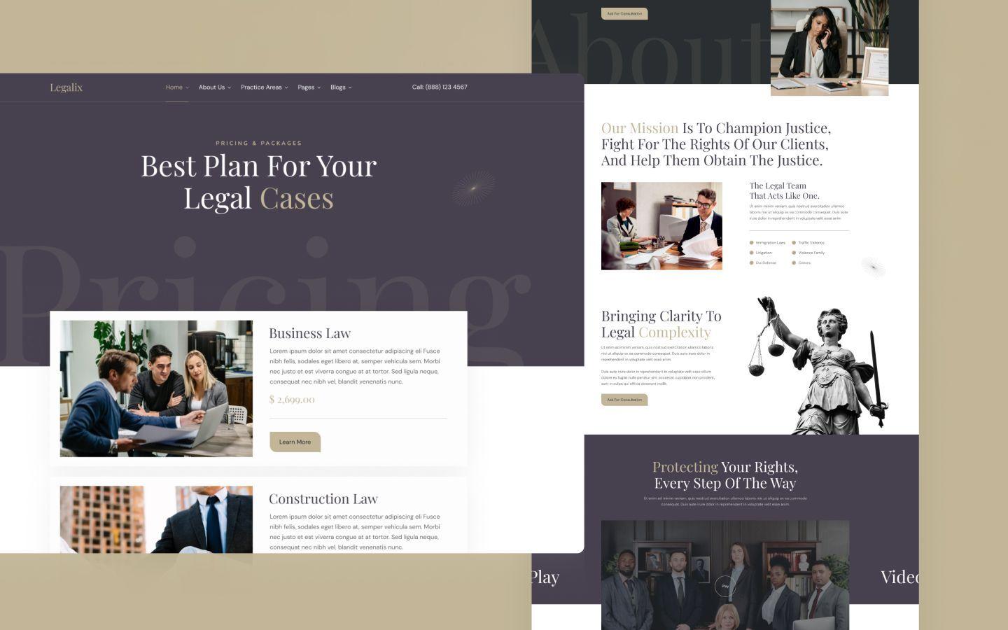 Legalix - Law Firm HTML5 Responsive Website Template