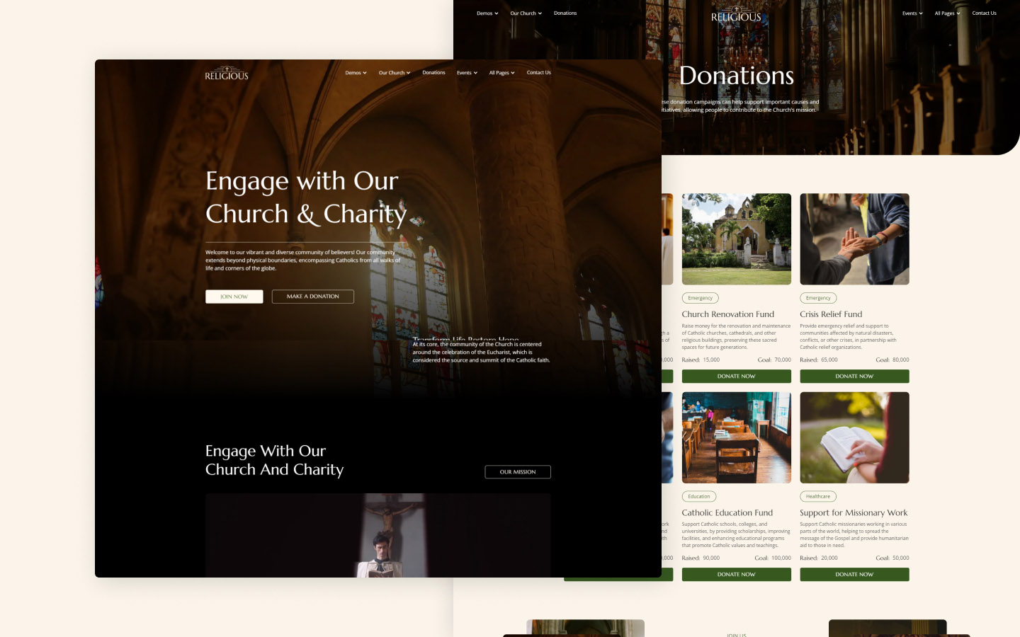 Religious 128 - Church HTML5 Responsive Website Template