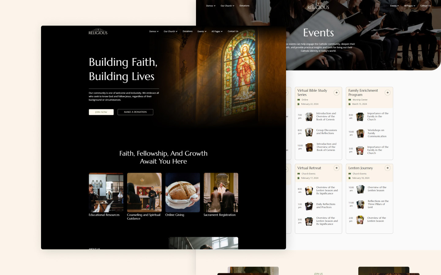 Religious 128 - Church HTML5 Responsive Website Template