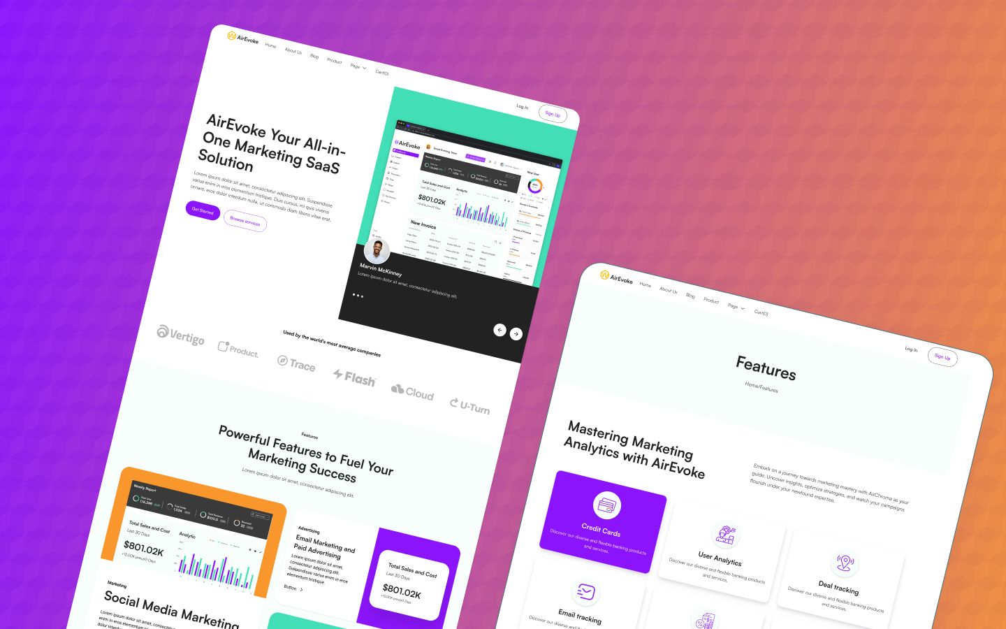 AirEvoke - SaaS HTML5 Responsive Website Template