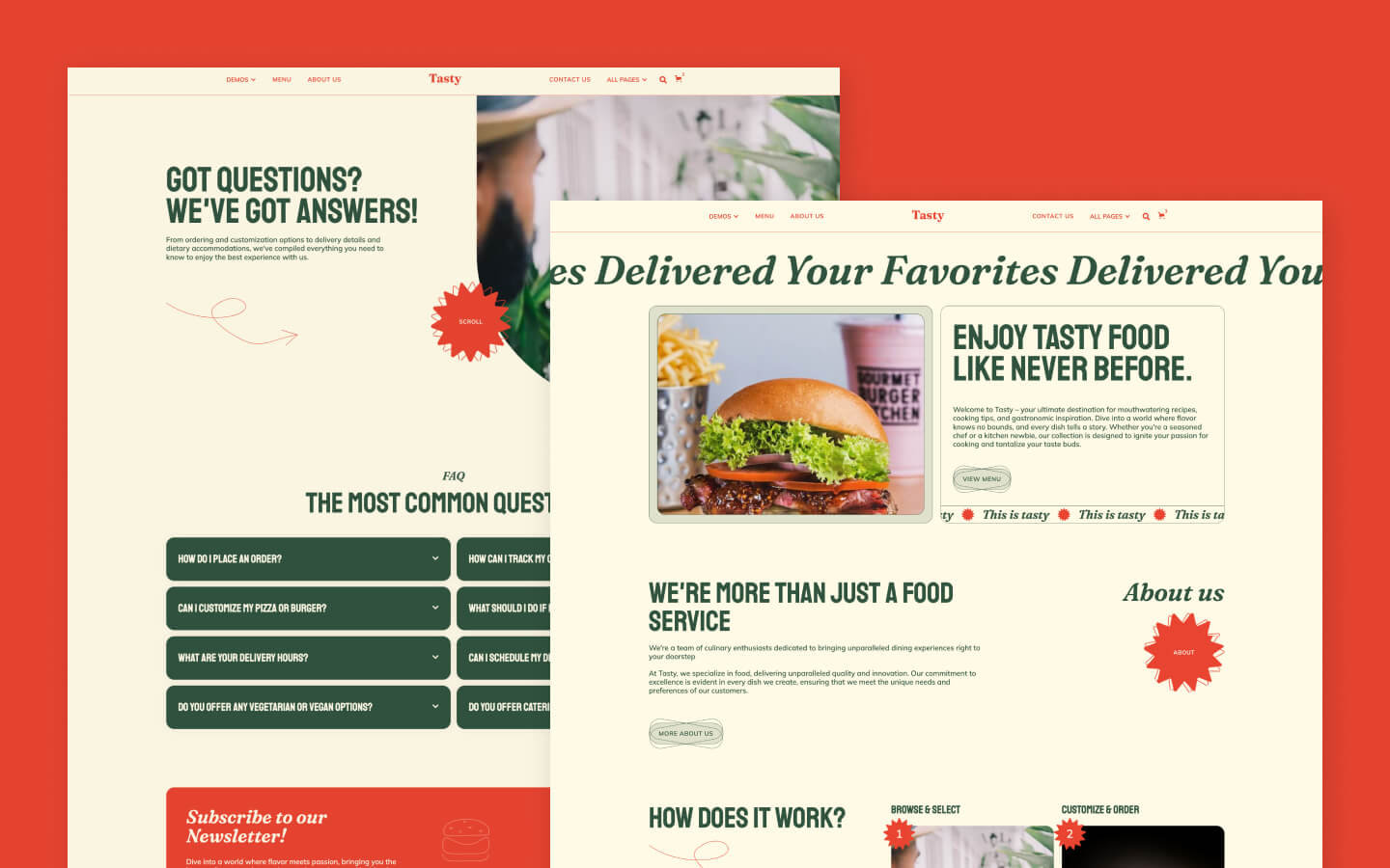 Tasty - Food HTML5 Responsive Website Template