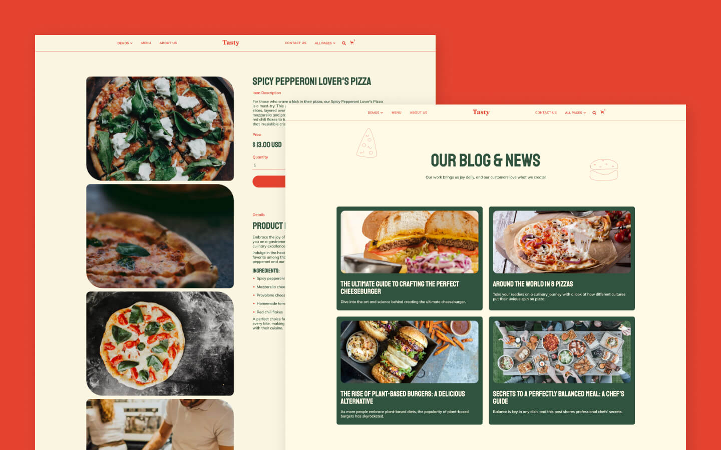 Tasty - Food HTML5 Responsive Website Template