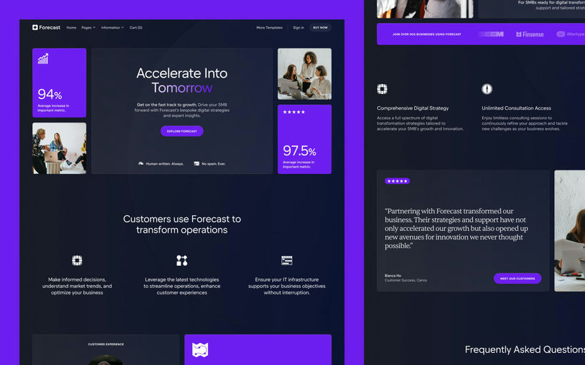 Forecast - Consulting HTML5 Responsive Website Template