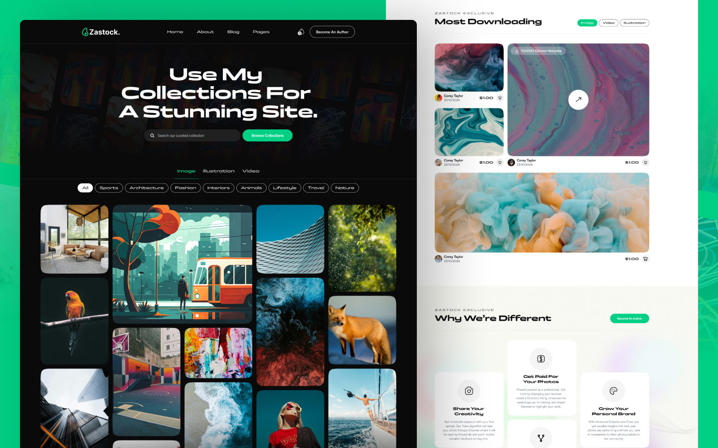 Zastock - Photography HTML5 Responsive Website Template