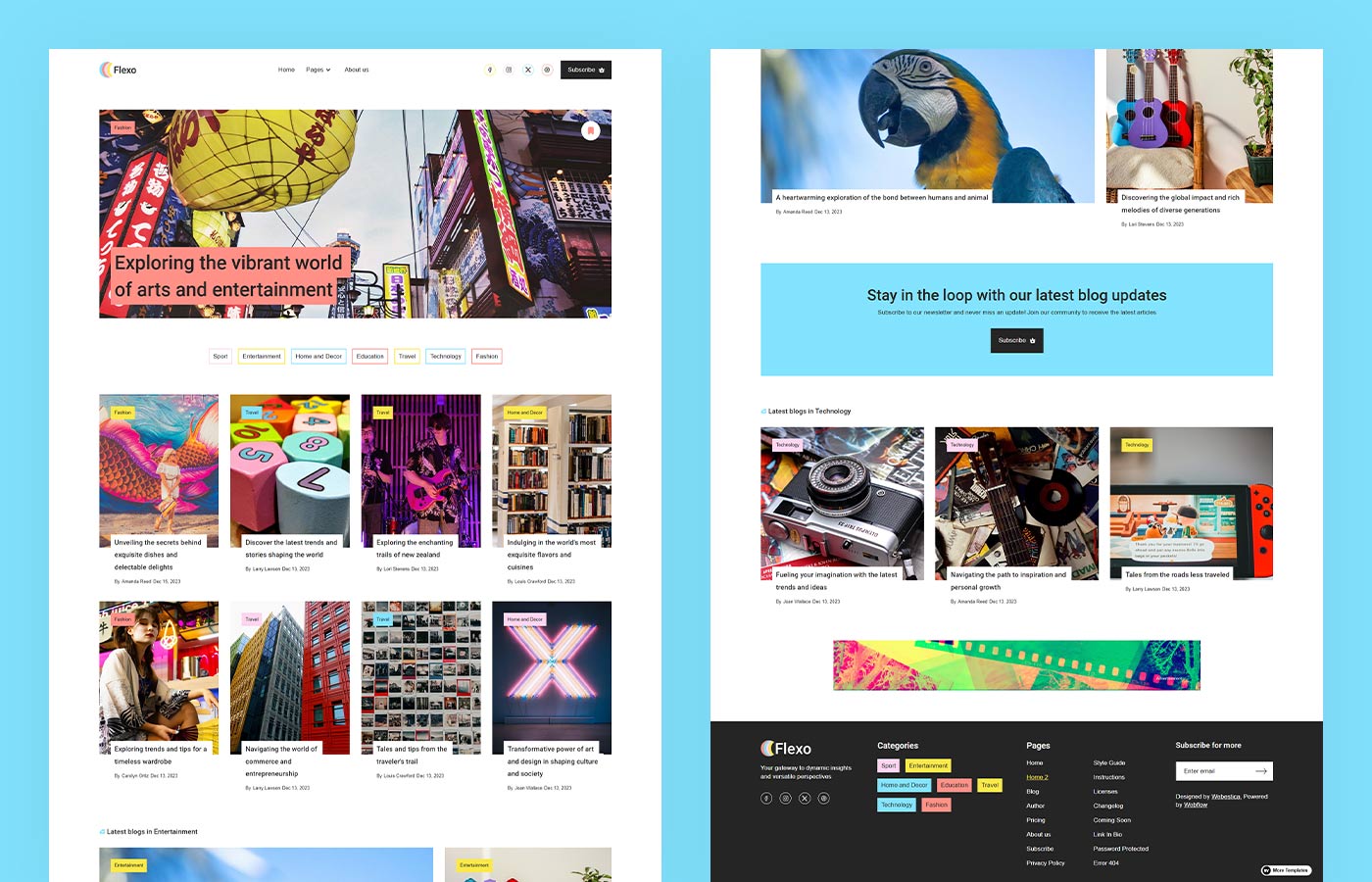 Flexo - Blog HTML5 Responsive Website Template